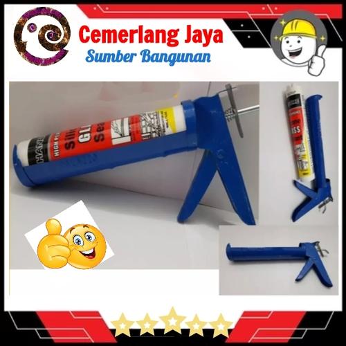 Jual PAKET TEMBAKAN LEM KACA SEALANT - LRM SILICONE + TEMBAKAN 1 SET ...