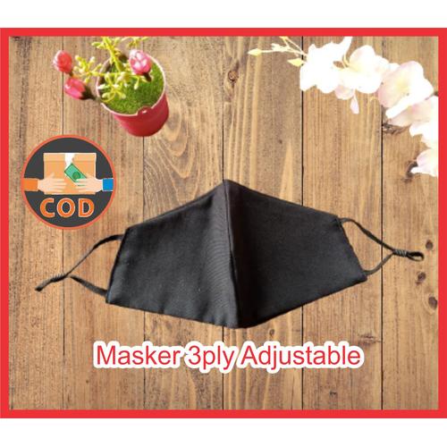 Jual Masker Adjustable Kain 3 ply model Duckbil earloop non hijab murah ...