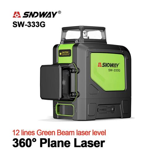 Jual SNDWAY SW-333G Self Leveling 12 Lines Laser Level Green 360 3D ...