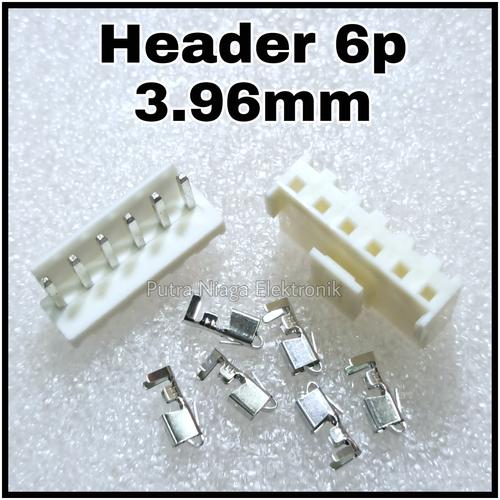 Jual (1 Set) Konektor Header 6 Pin 3.96mm Lock 6p 3.96 mm Male Female ...