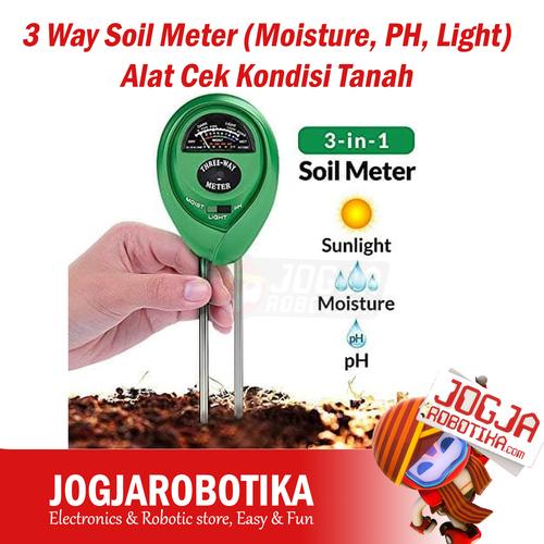 Jual 3 In 1 Soil Analyzer (Moisture, PH, Light) Alat Cek Kondisi Tanah ...