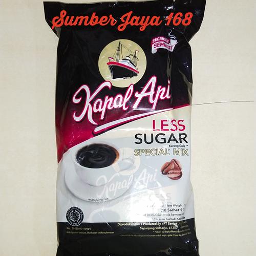 Jual Kopi Kapal Api Special Mix Less Sugar (Kopi+Gula) Isi 10 Sachet ...