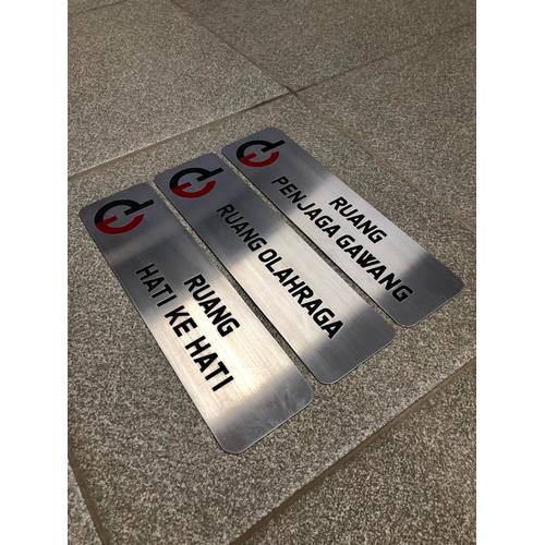 Jual Signage Door Sign Stainless 1mm Uk. 30cm x 8cm - Jakarta Barat ...