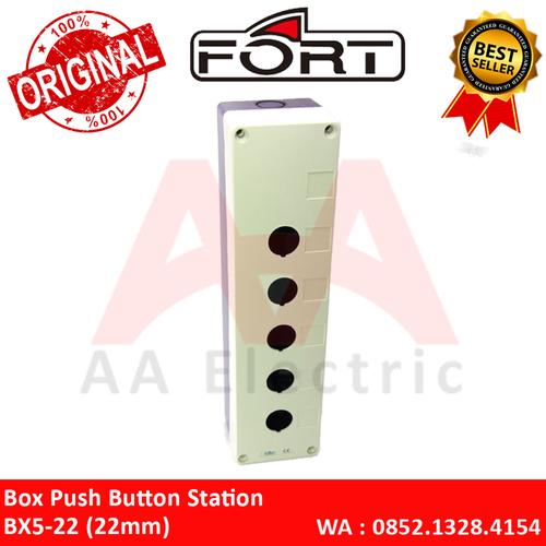 Jual Box Push Button control box 22mm BX5-22 BX522 5 Hole 5 Lubang Fort ...