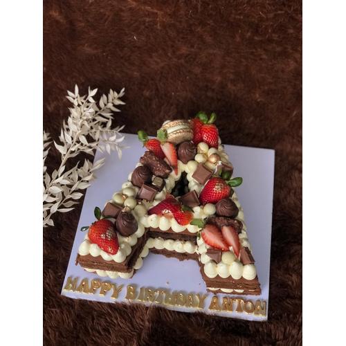 Jual LETTER CAKE PLUS STRAWBERRY AND COKLAT | KUE ULANG TAHUN - Jakarta ...