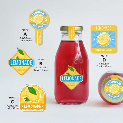 Jual stiker segel botol, label makanan, minuman, gambar, tulisan custom ...