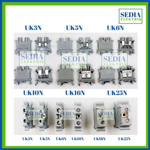 Jual Terminal Block Blok Din Rail UK-5N UK 5N UK5N - Kota Cimahi - Sedia Elektrik | Tokopedia
