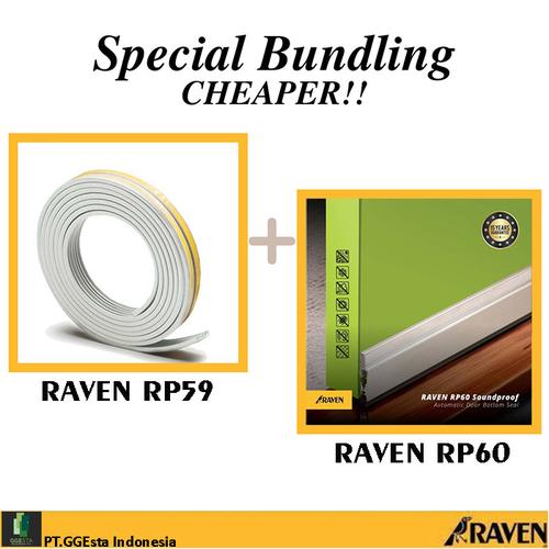 Promo RAVEN Door Seal Bundling RP60 Silver + RP59 White - Penutup Celah ...