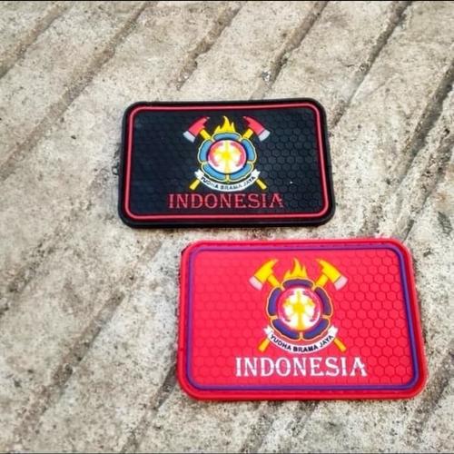 Jual patch rubber lambang damkar indonesia - Jakarta Pusat - Putra Tactical | Tokopedia