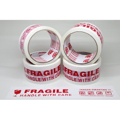 Jual LAKBAN FRAGILE PUTIH JANGAN DI BANTING 48MM X 50 YARD KAGUMI ...