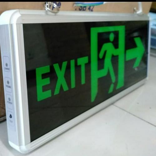 Jual lampu exit emergency led darurat gambar orang keluar High Quality ...