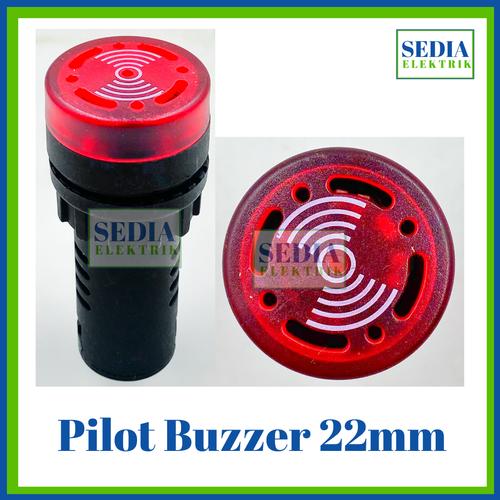 Jual Pilot Lamp LED Buzzer Alarem Flash 22MM 220VAC 24VDC - 24VDC ...