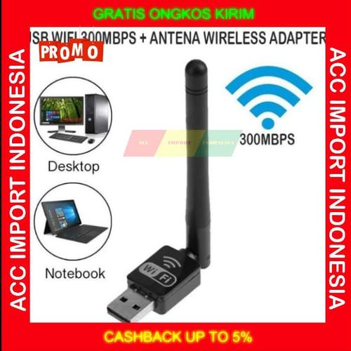 Jual Penguat Sinyal USB adapter untuk WIFI Antena 300Mbps LAPTOP PC Modem - Jakarta Pusat - ACC ...