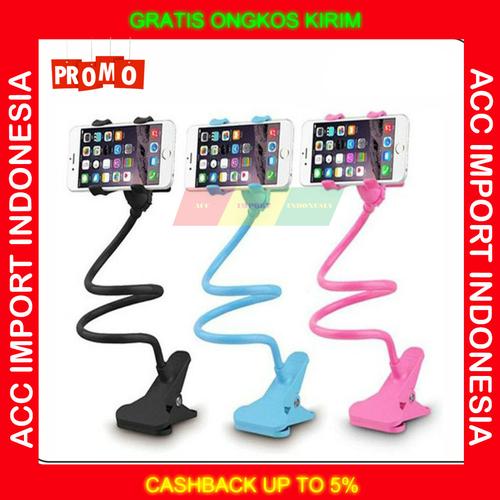 Jual Lazypod Lazy Pod Hp Holder Plastik Penyangga Tempel HP JEPIT 4 ...