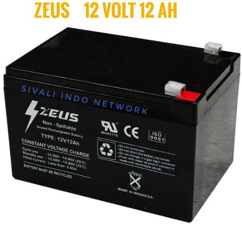 Jual ZEUS AKI SEPEDA LISTRIK BATERY AKI KERING 12 V 12 AH - Jakarta ...
