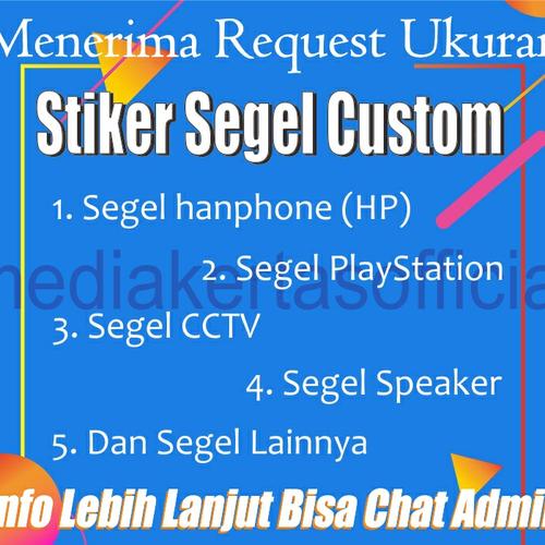 Jual STIKER WARRANTY / SEGEL GARANSI / SEGEL PECAH TELUR /CUSTOM/SEGEL ...
