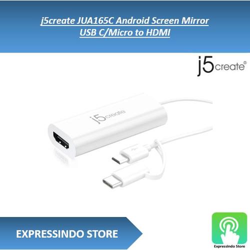 Jual j5create JUA165C Android Screen Mirror USB C/Micro to HDMI ...