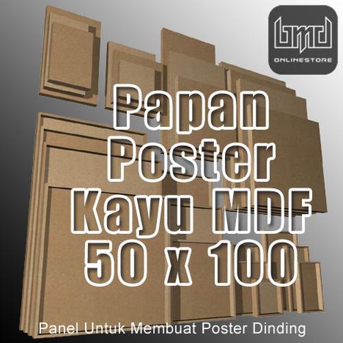 Jual Papan Panel Poster Kayu MDF Ukuran (50x100)cm Tebal 4cm - Kab ...