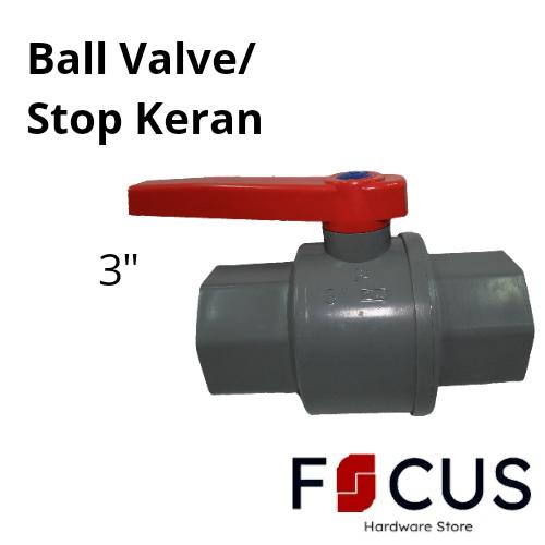 Jual Ball Valve/ Stop Keran/ PVC/ 3 inch/ Polos - Kota Bekasi ...