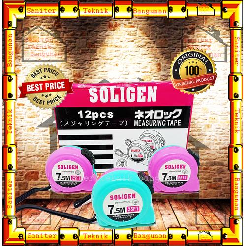 Jual METERAN SOLIGEN-ALAT UKUR-METERAN ROLL 3M 5M 7.5M - 3M Warlock ...