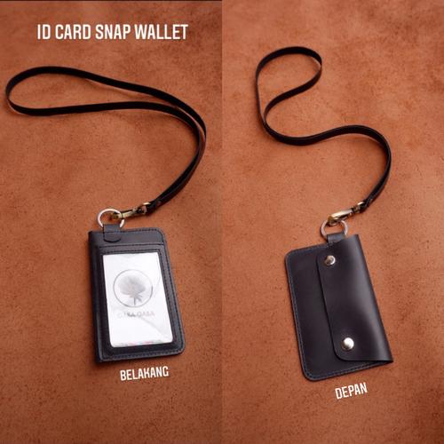 Jual ID card snap wallet / id card holder / black - Kab. Bantul - GABA ...