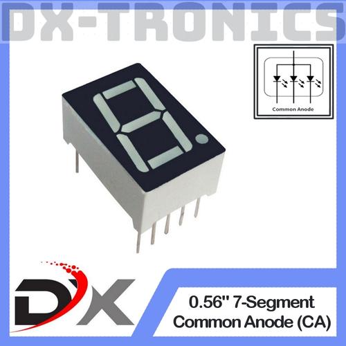Jual LED 7 Segment 0.56" Display 0.56 inch Segmen Common Anode CA ...