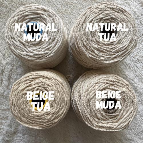 Jual benang macrame katun, tali macrame , cotton rope 1 kg - Putih ...
