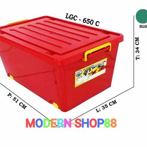 Jual BOX CONTAINER 60 Liter LG ROLLER / CONTAINER / Serba guna ada roda ...