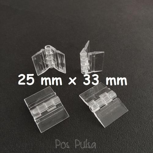 Jual Engsel Akrilik 25 mm x 33 mm | Engsel Acrylic Bening Transparan ...