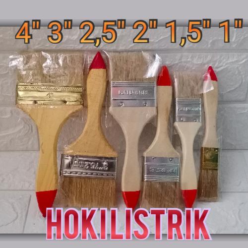 Jual KUAS CAT 1 1,5 2 2,5 3 4 INCH RRT / KUAS CAT MIRIP ETERNA - 1 inch ...