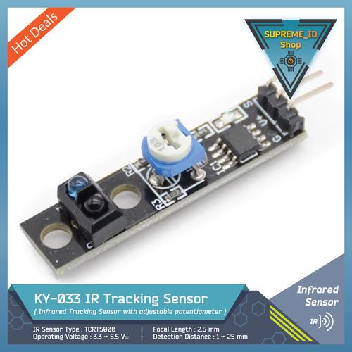 Jual KY033 KY-033 Infrared IR Reflective Photoelectric Tracking Sensor ...