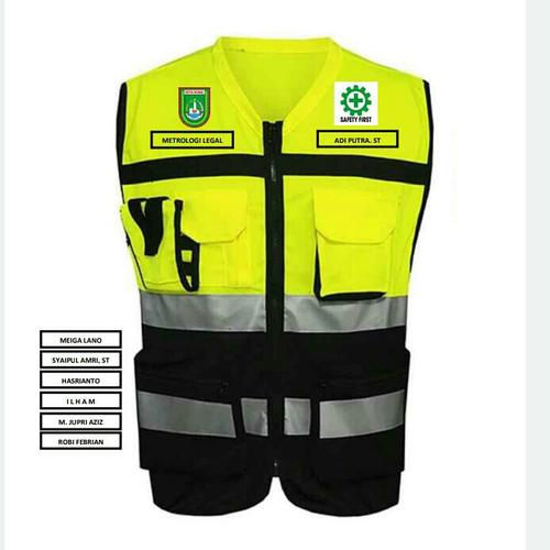 Jual ROMPI SAFETY KOMBINASI KUNING HITAM + BORDIR - Jakarta Barat ...