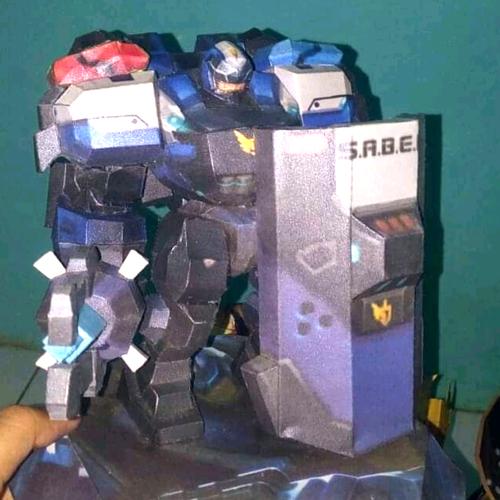 Jual Mobile Legends Papercraft Jhonson Saber Automata Papercraft - Kab ...