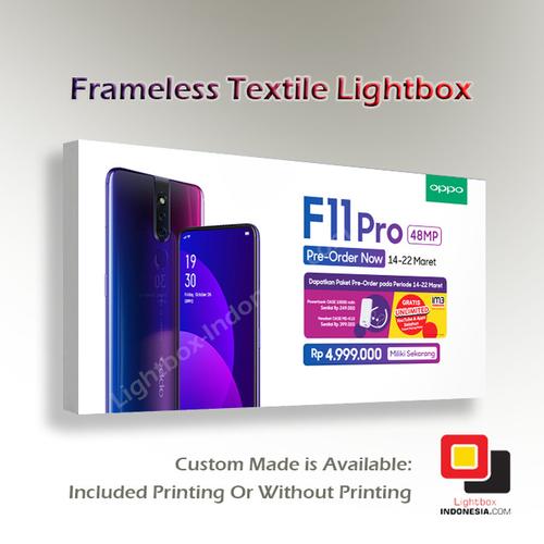 Jual Harga Textile Lightbox 1 muka + UV Printing ukuran (45x120 cm ...