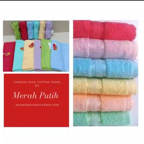 Jual Handuk Merah Putih ukuran 60x120 - Kota Surabaya - Souvenir Handuk ...