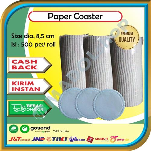 Jual Tatakan Gelas Paper Koster Coaster Kertas Amenities Hotel - Bulat ...