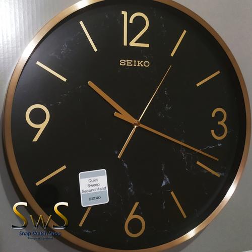 Jual Jam Dinding SEIKO QXA760 Original Case Aluminium Marble Model 2020 ...