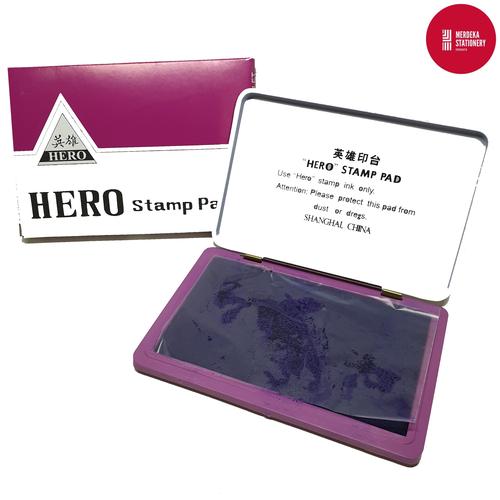 Jual Bantalan/tempat Stempel/Stampel/Stamp Pad HERO Besar +Tinta Violet ...
