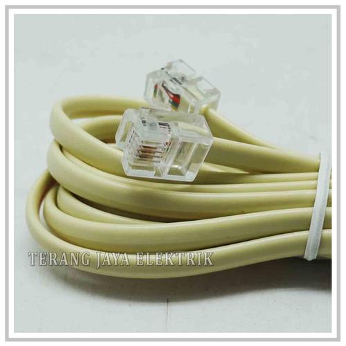 Jual Kabel Line Telepon + Jack RJ-11 - 20 Meter - Kab. Tangerang ...