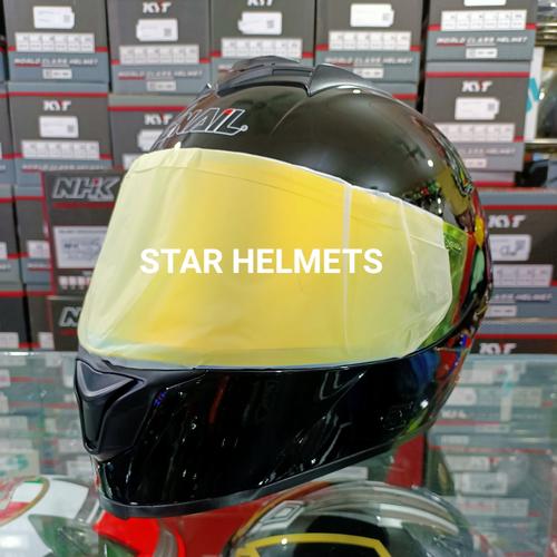 Jual Helm SNAIL FFS2 Solid Black Gloss Iridium Flat Visor + Spoiler 3D ...