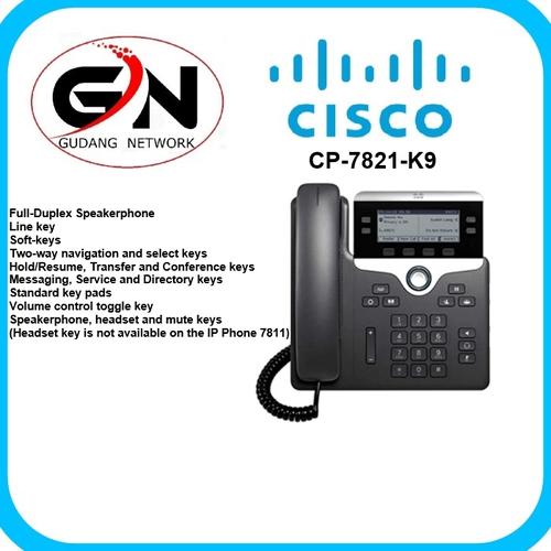 Jual Cisco IP Phone 7800 Series / CP-7821-K9 / CP7821 - Jakarta Pusat ...