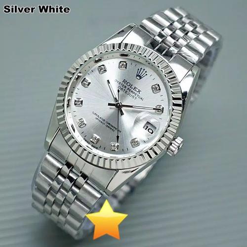 Jual Jam Tangan Matic / Otomatis Rantai Ring Gear Silver White ...