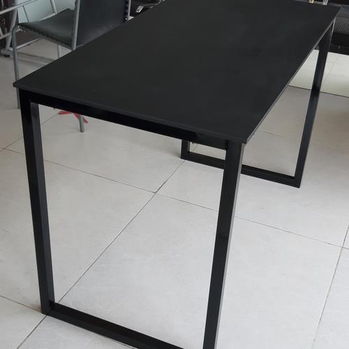 Jual Meja Kerja Modern full hitam kokoh Multifungsi 120 x 60cm tinggi ...