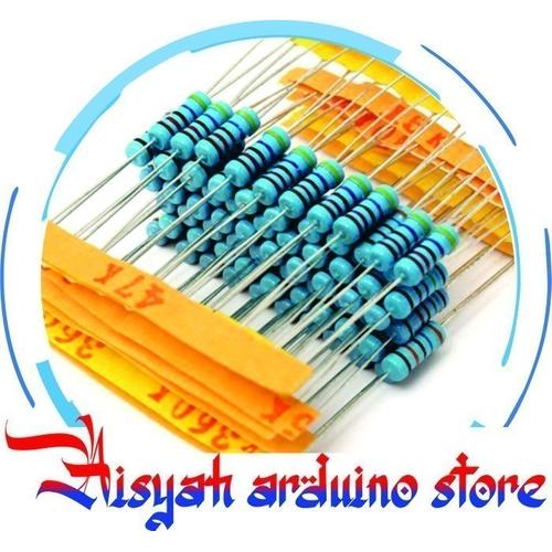 Jual 10 pcs Resistor 2k 2 kilo Ohm 1/4 watt 0.25 metal film 1% toleran ...