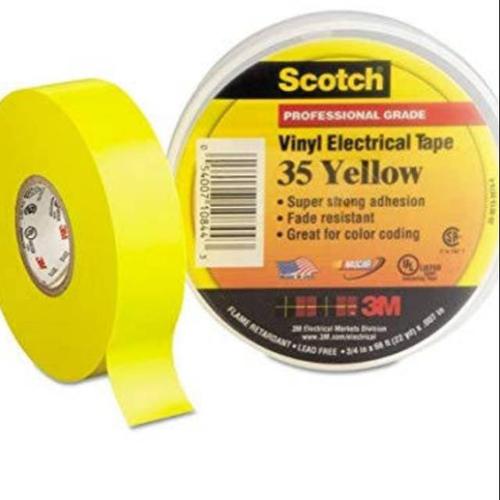 Jual isolasi scotch 35 yellow . 19mm x 0.177mm x 20.1m - Jakarta Barat ...