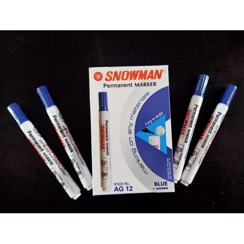 Jual Spidol Snowman Permanent AG - 12 Biru - Jakarta Barat - Sinar ...