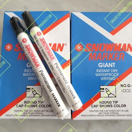 Jual Spidol Snowman Permanent Marker Spidol Permanen High Quality ...