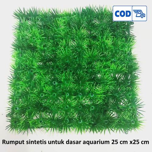 Jual rumput sintetis hiasan dasar aquarium 25cm x 25cm - Kota Tangerang ...