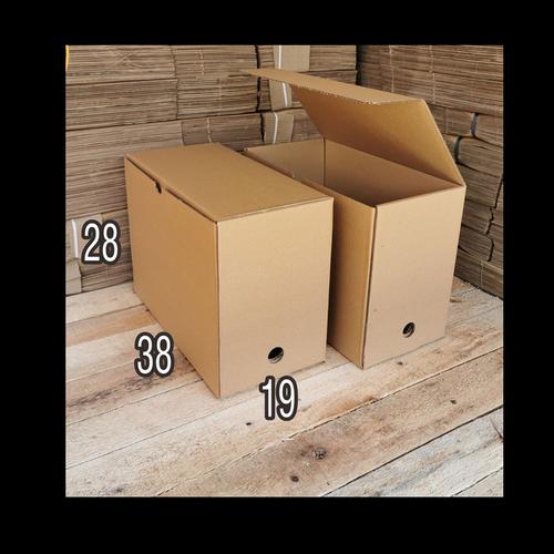 Jual KARDUS BOX FILE / DOKUMEN / ARSIP POLOS 39x19x28cm Dus Document ...