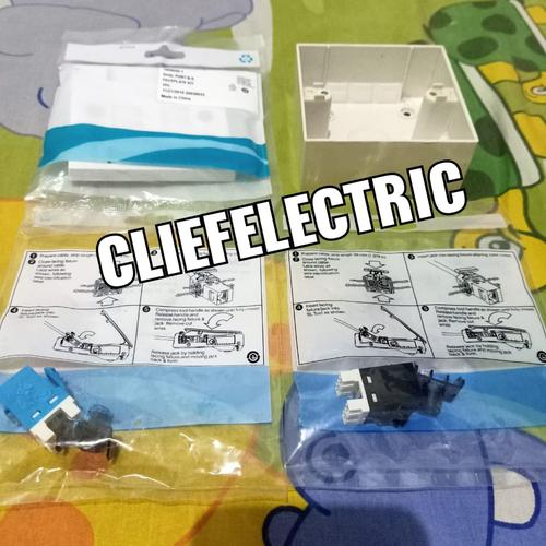 Jual MODULAR AMP COMMSCOPE KOMPLIT SET MODULAR CAT.6+FACEPLATE 2HOLE ...
